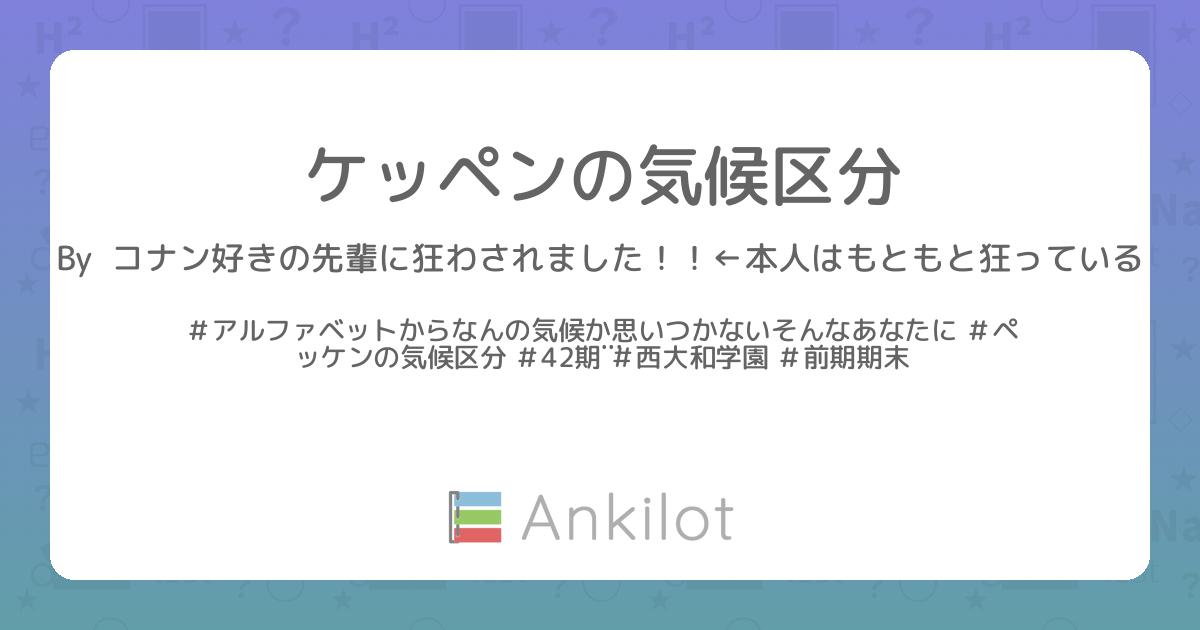 ケッペンの気候区分 - Ankilot