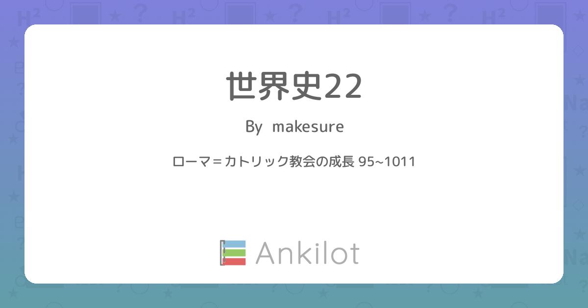 世界史22 - Ankilot